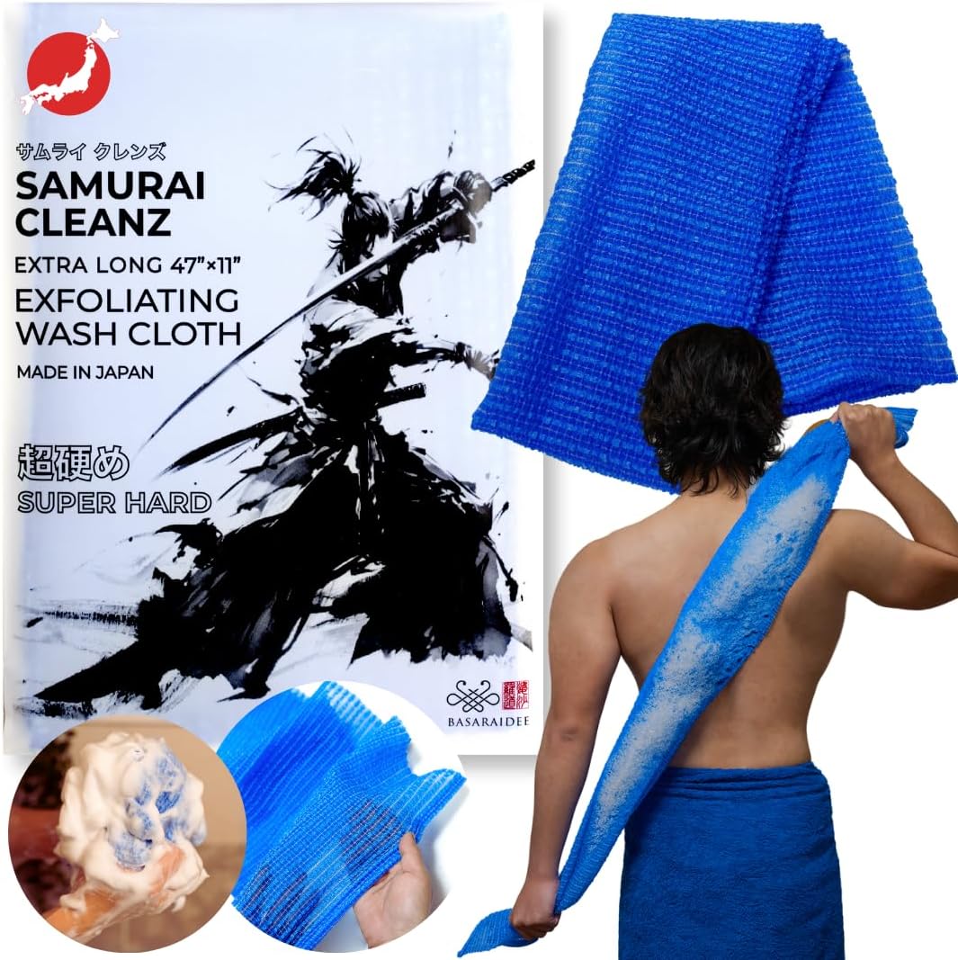 Amazon.com: Samurai Cleanz, Resistant Exfoliating Washcloth for All ...