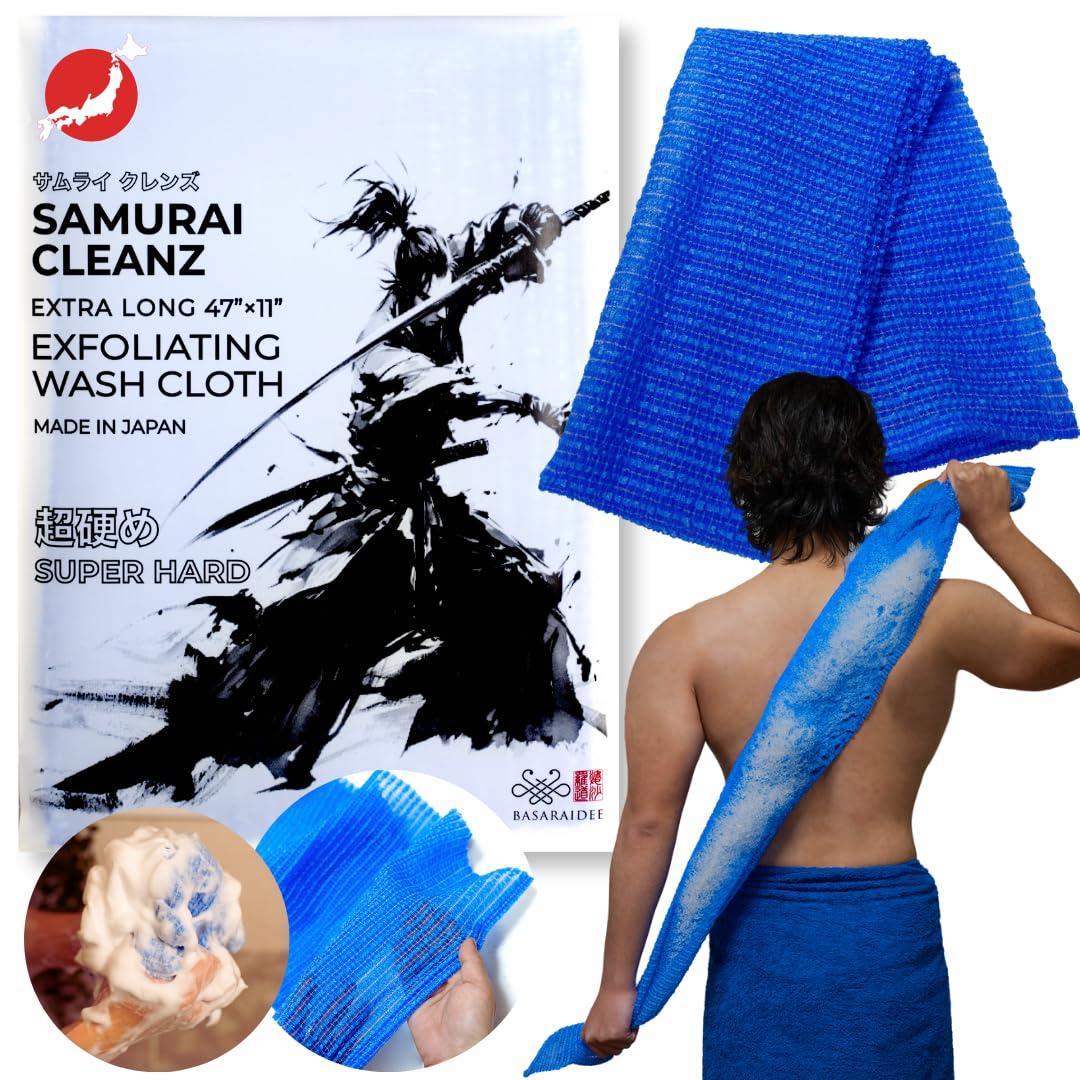 Amazon.com: Samurai Cleanz, Resistant Exfoliating Washcloth for All ...