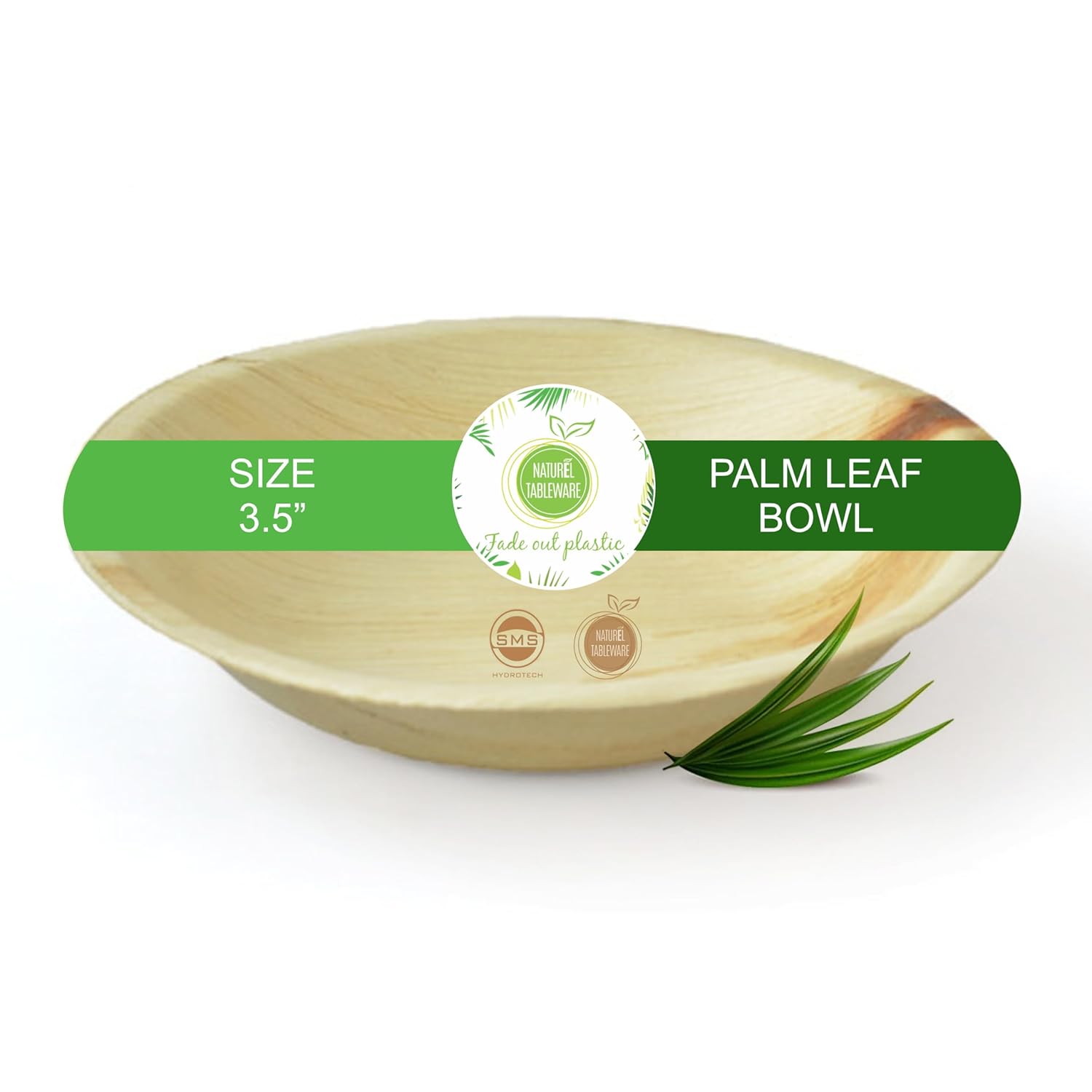 SMS HYDROTECH Export Quality Bowls | 3.5-inch Disposable Areca Leaf ...