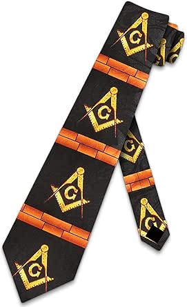 Amazon.com: Freemason Ties Mens Mason Neckties Masonic Icon Tie ...
