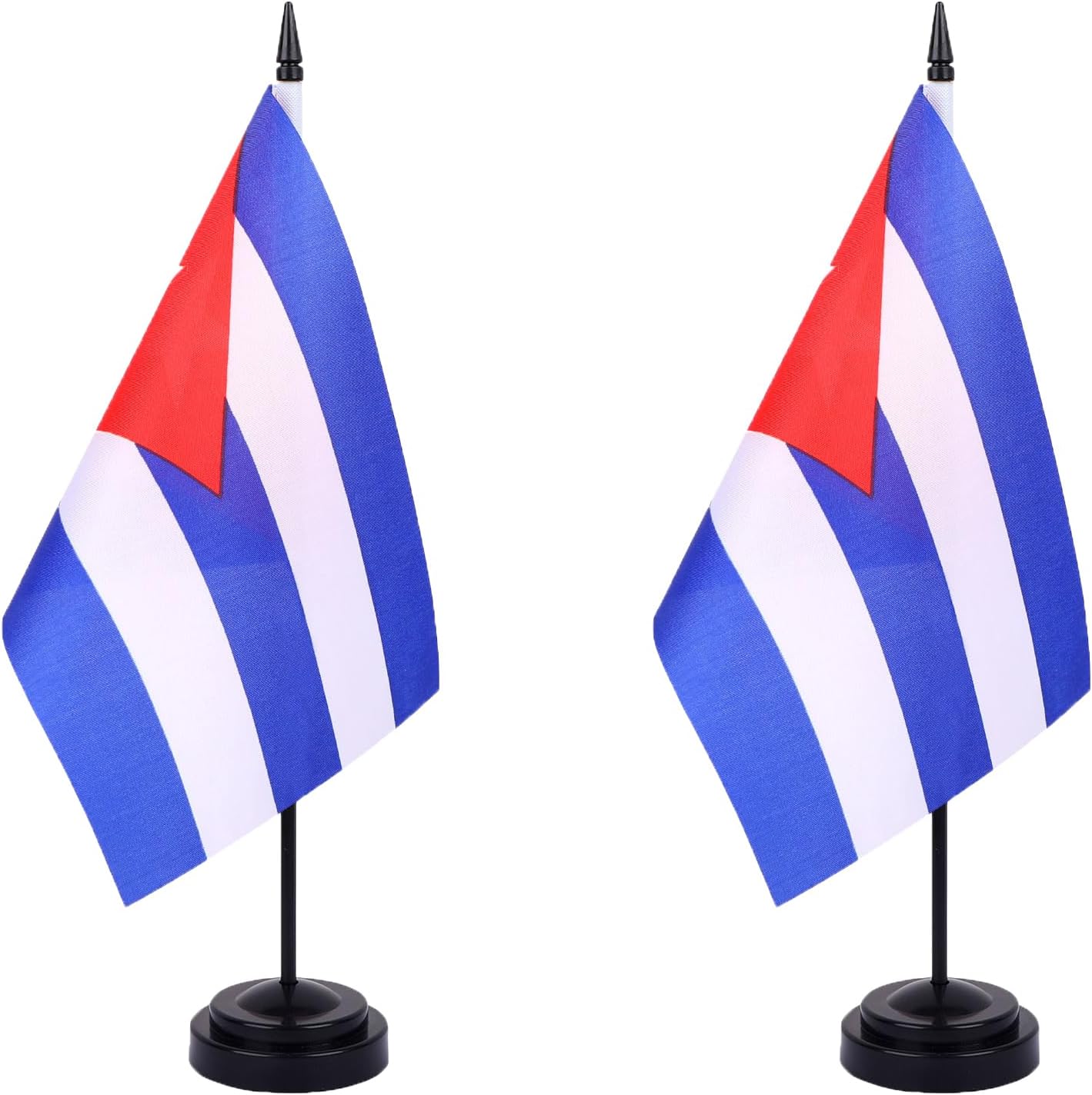 Amazon.com: WXTWK 2 Pack Cuba Flag Cuba Deluxe Desk Flag Set - Mini ...