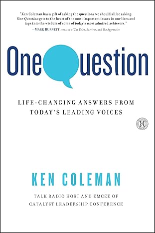 Amazon.com: One Question: Life-Changing Answers from Today's Leading ...