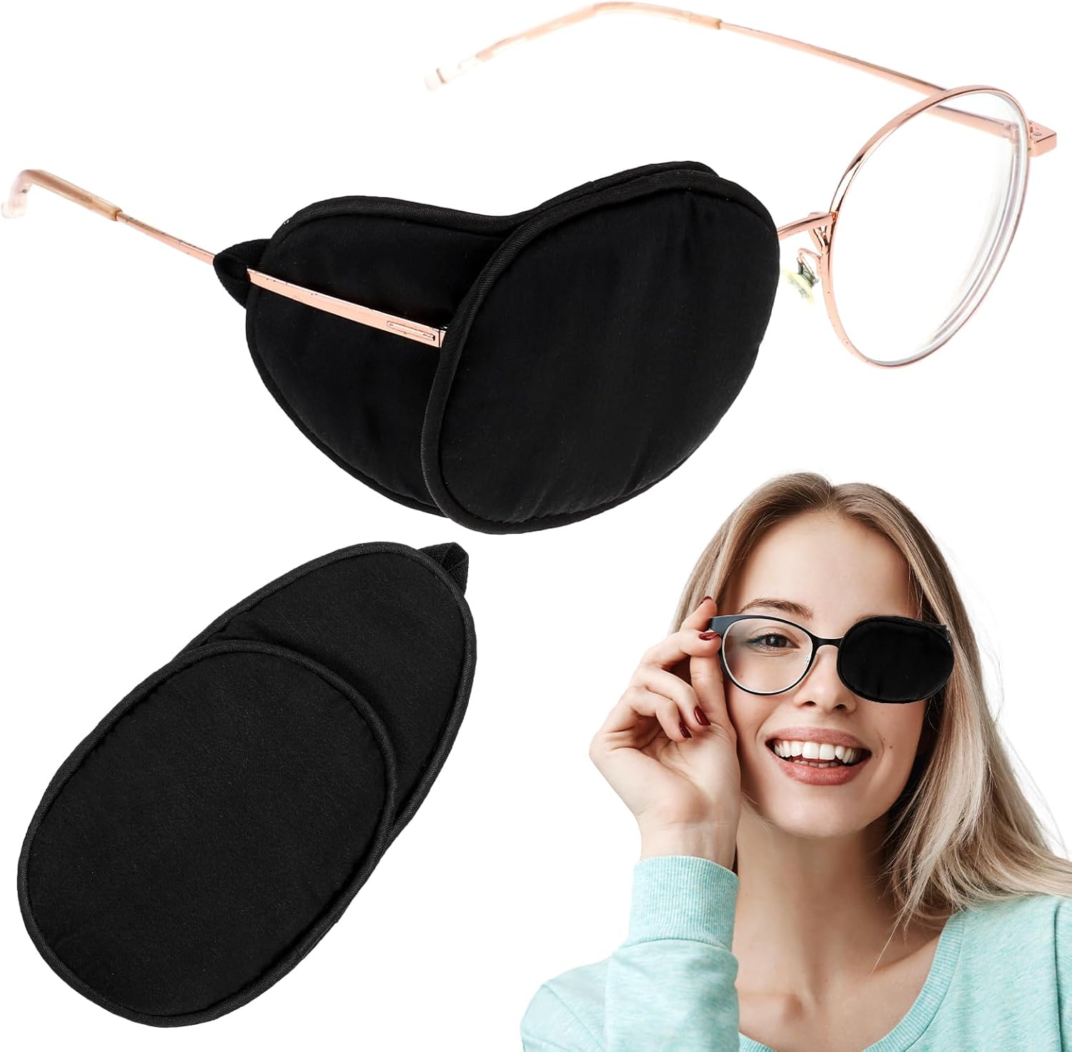 Amazon.com: 2Pcs Eye Patches for Adults Kids Eye Patch for Glasses ...