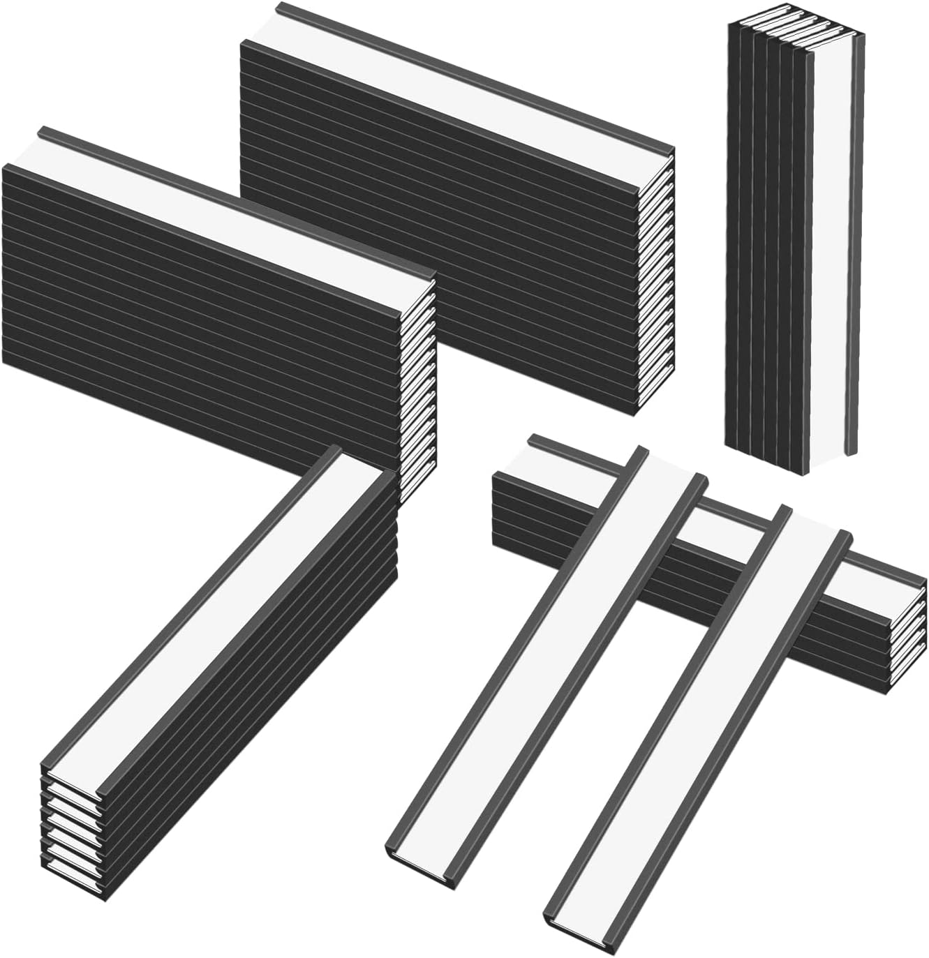 Amazon.com : Availey 60 Pack Magnetic 'C' Channel Label Holders for ...