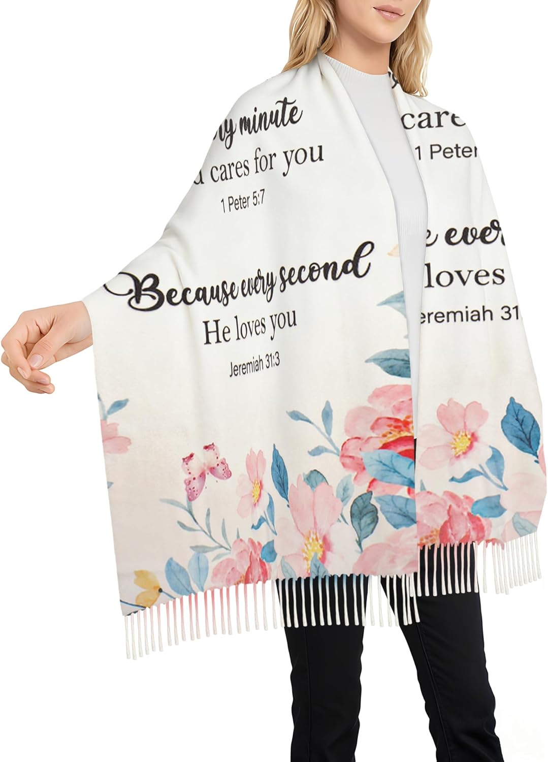 INCOK Prayer Scarf for Women - Prayer Shawls with Bible Verse and ...