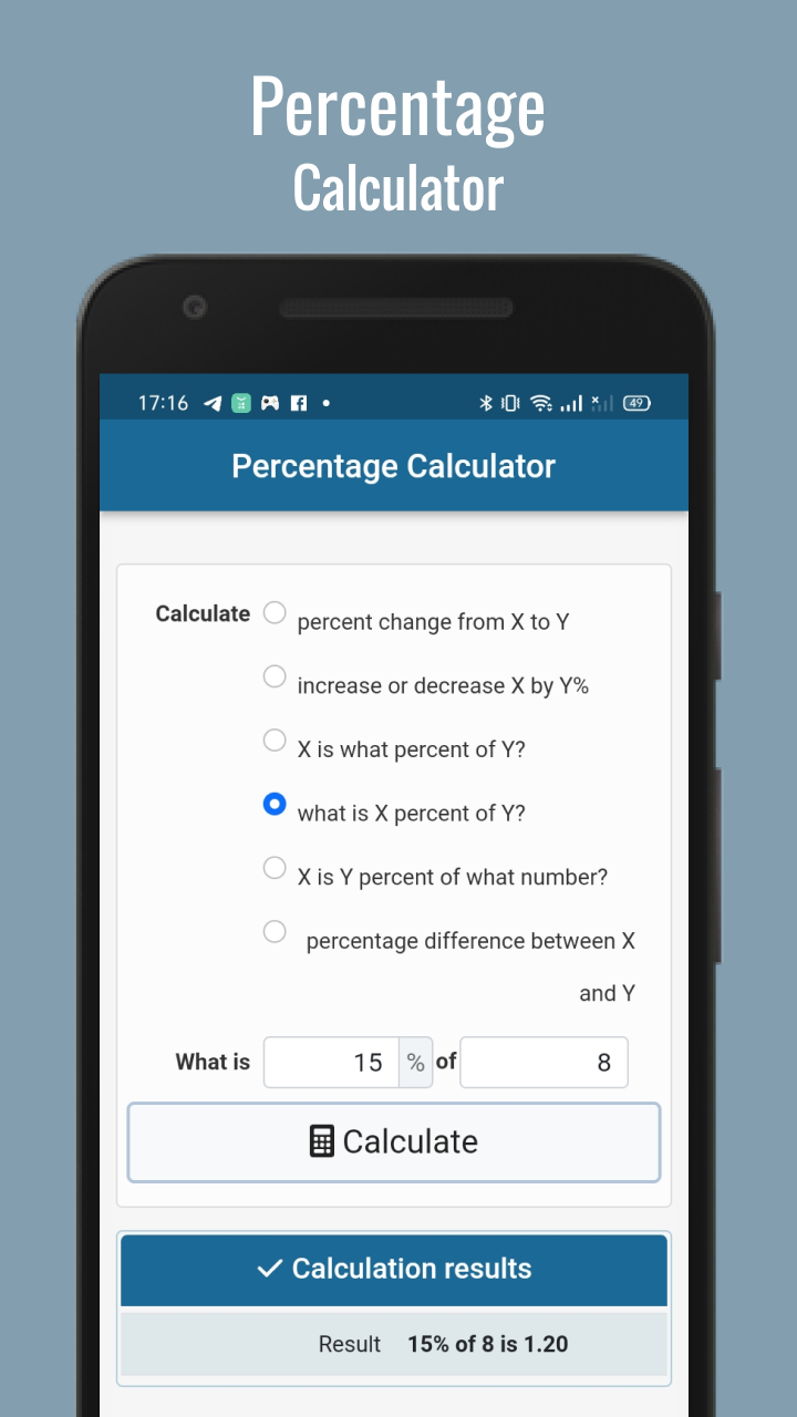 Percentage Calculator:Amazon.de:Appstore for Android