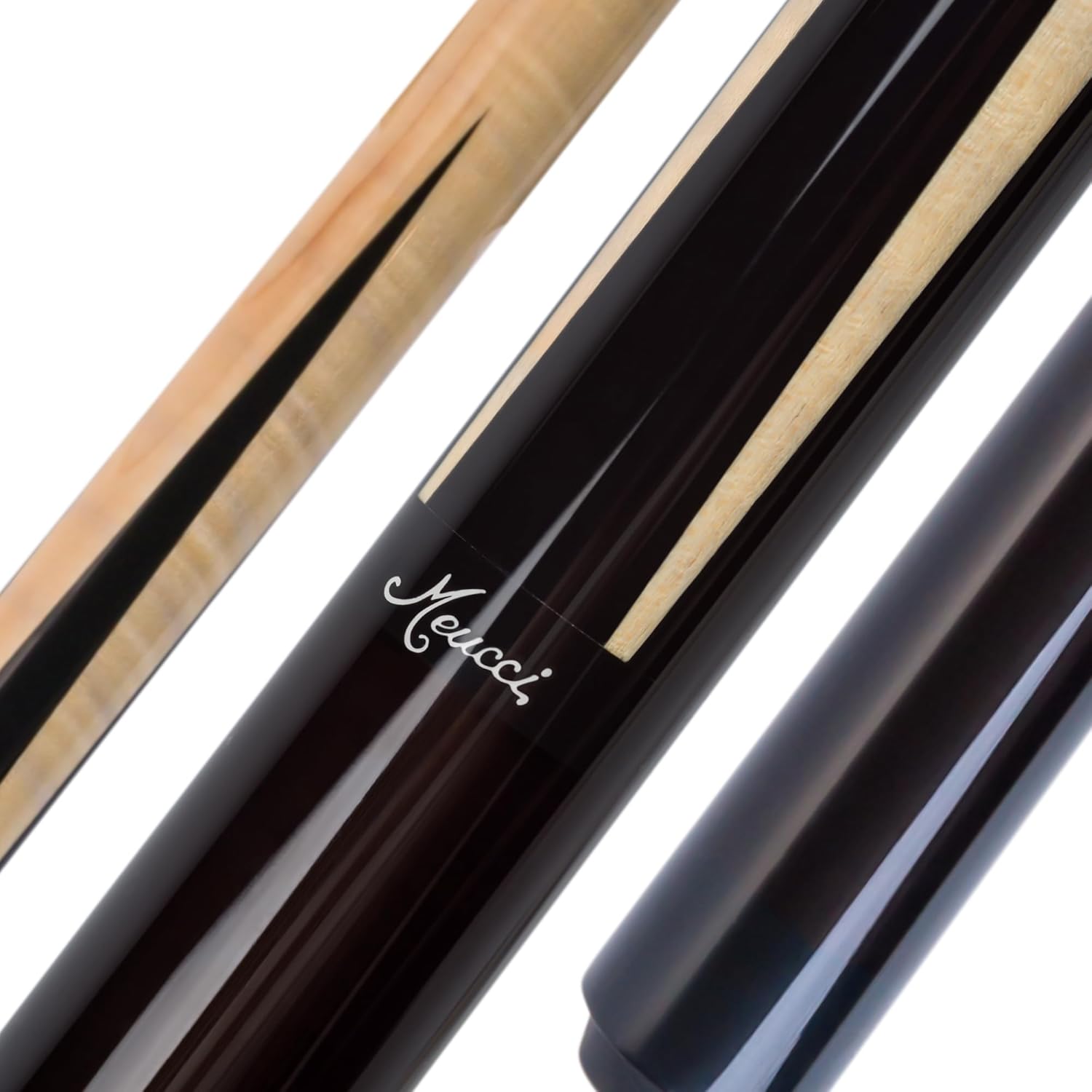Meucci Pool Cues - Sneaky Pete Pool Cue, Black - Elegant Maple and ...