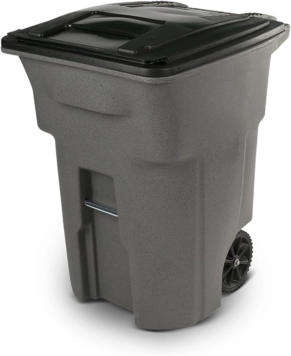 Amazon.com: Trash Can Graystone with Wheels and Lid, 96 Gallon ...