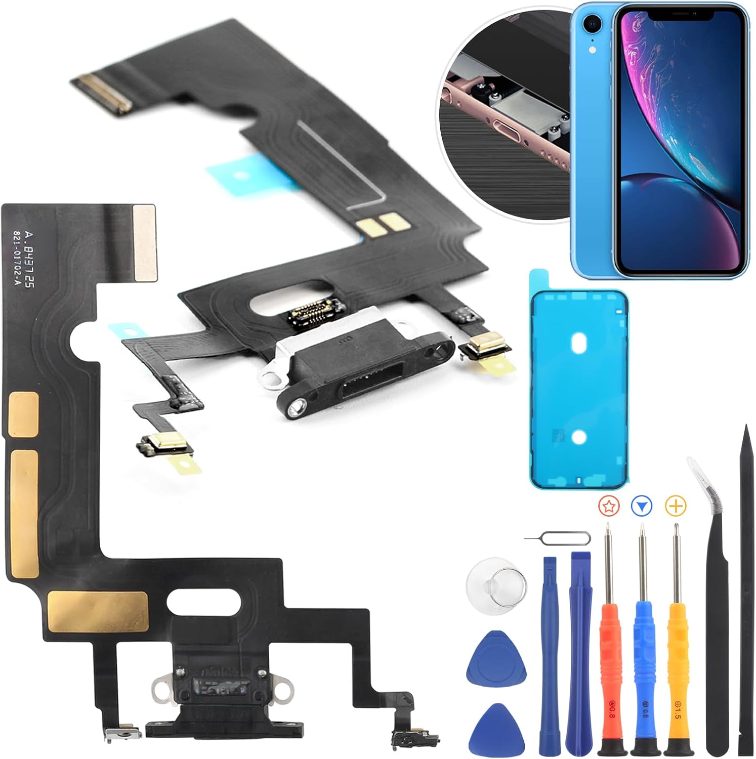 RongZy USB Charging Port for iPhone XR Dock Connector Charger Board ...