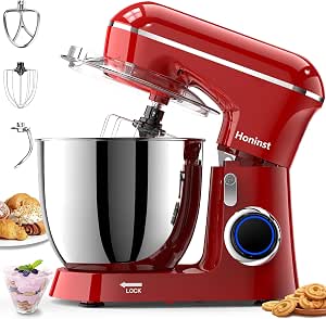 Amazon.com: Honinst Stand Mixer, 6.5QT 10-Speed Tilt-Head Electric ...