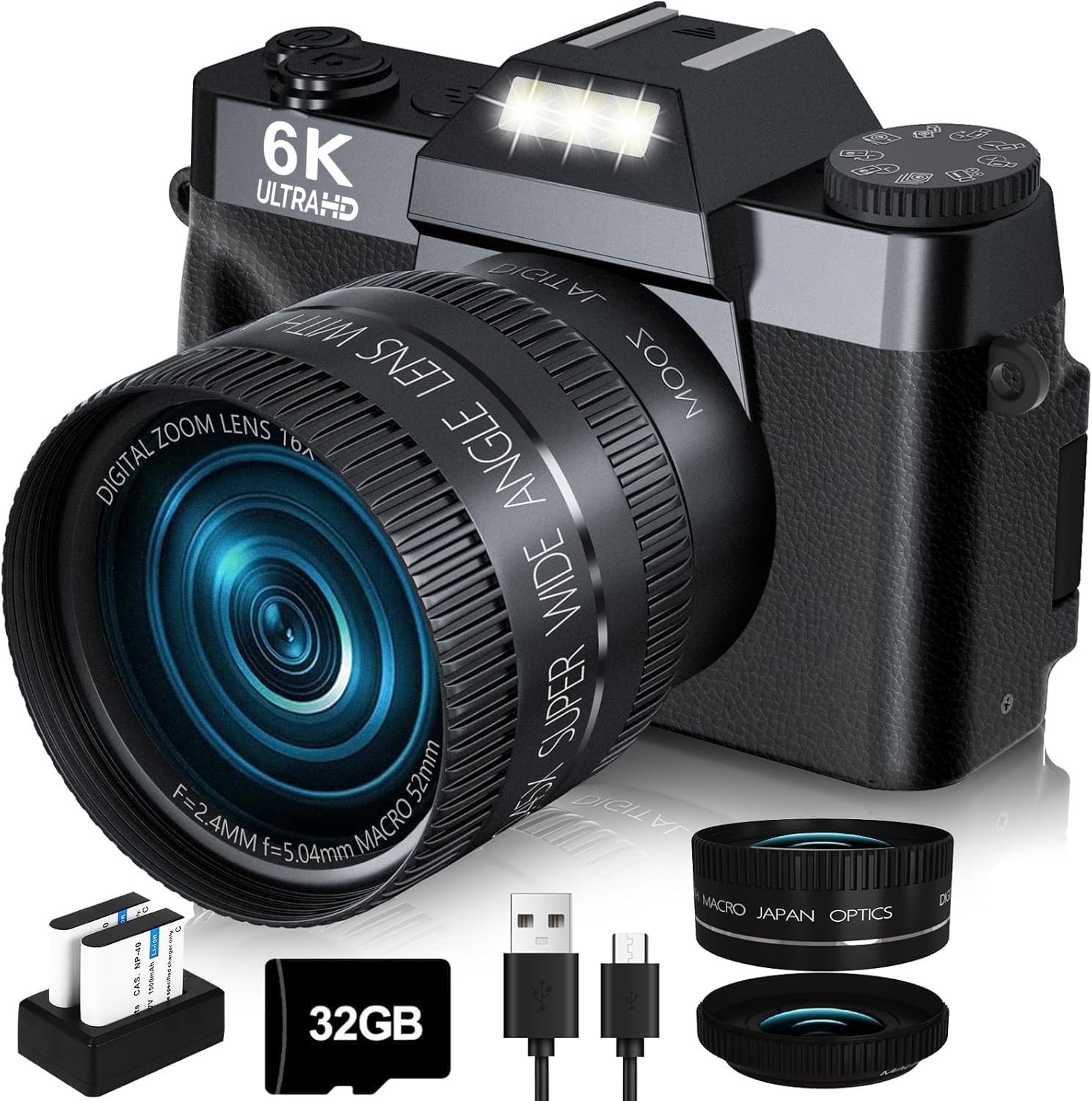 Amazon.com : 2024 Upgrade VJIANGER Digital Camera for Photography ...