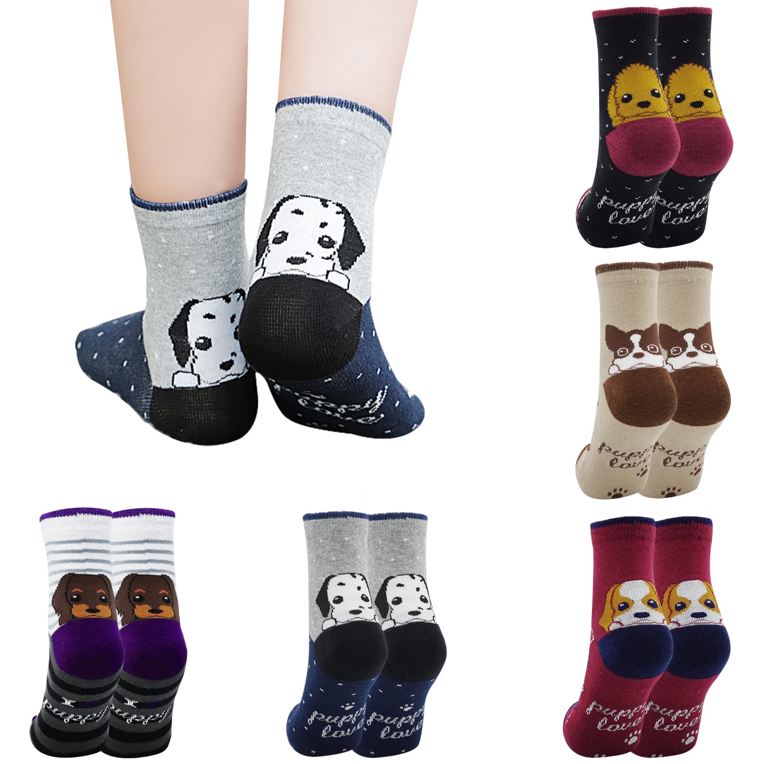 Amazon.com: Lovful Funny Cute Socks for Teen Girls, Novelty Cartoon ...