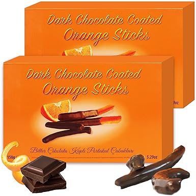 Amazon.com : Dark Chocolate Covered Orange Sticks-2 Packs 10.58 Oz ...