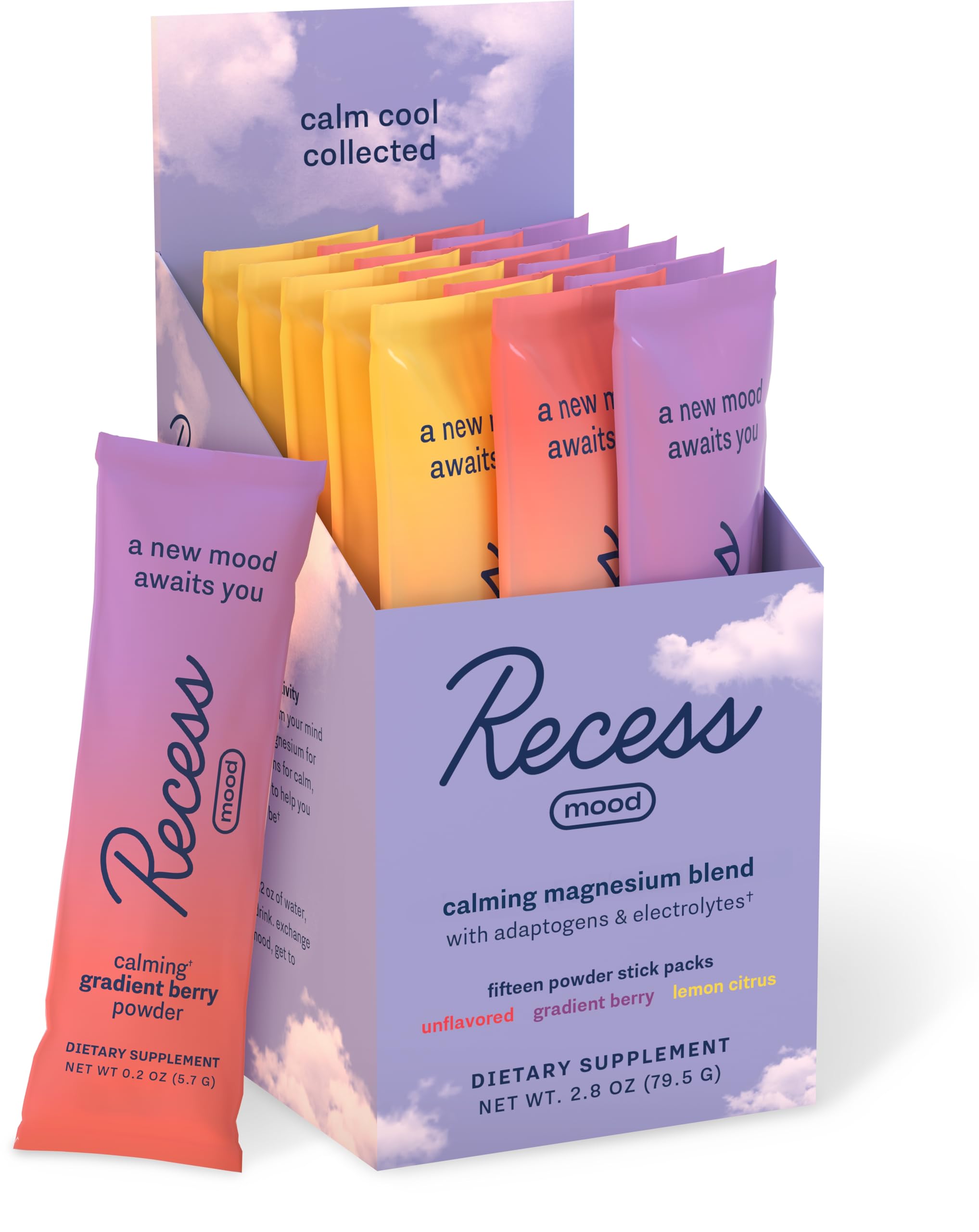 Snapklik.com : Recess Mood Drink Mix Powder Sampler Pack 15ct Box ...