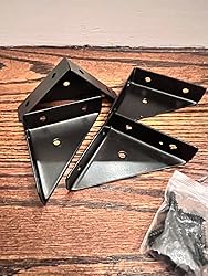 Amazon.com: 4 Pcs Trapeziform Angle Brackets, Shelf Brackets Heavy Duty ...