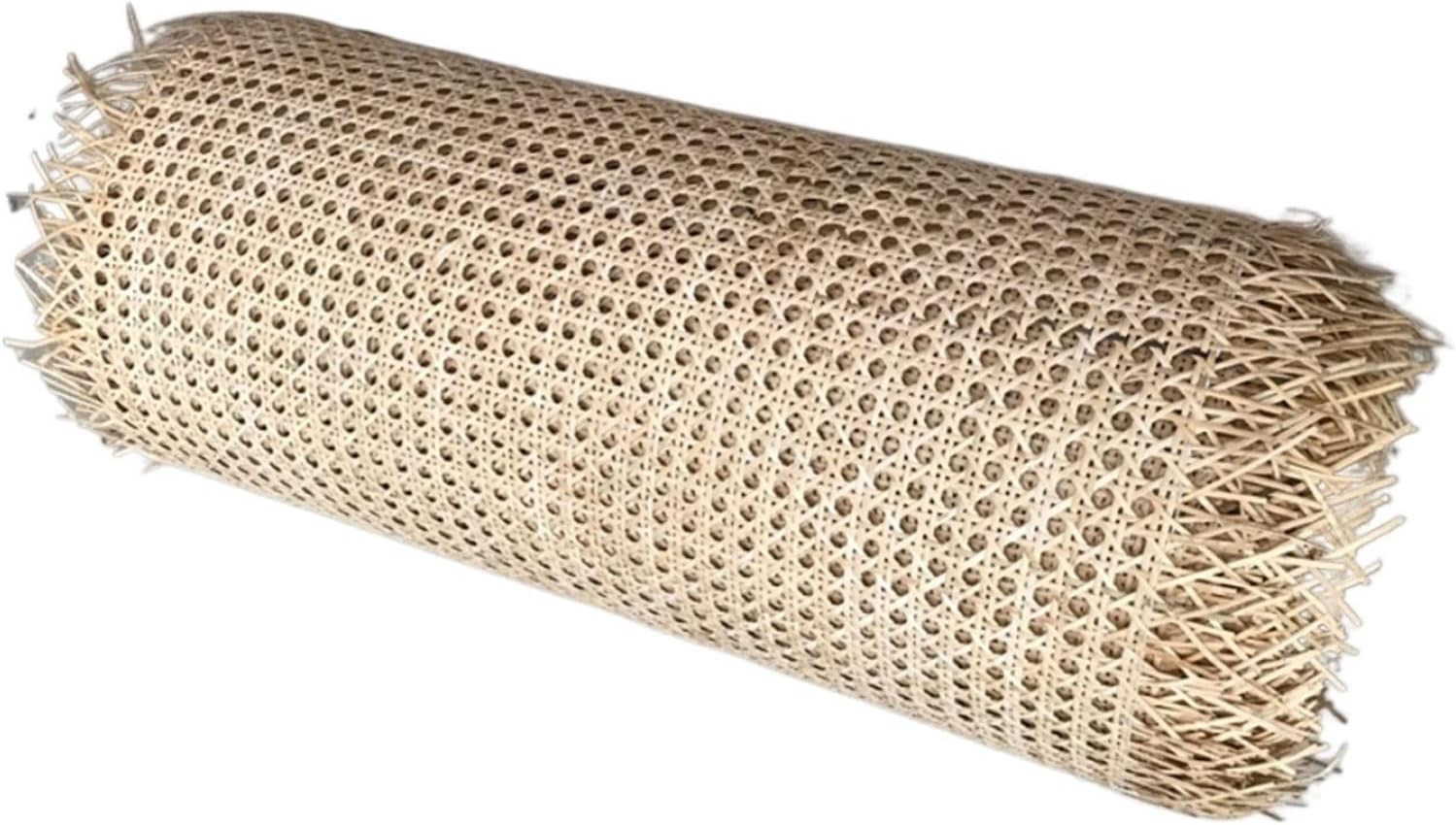 Amazon.co.jp: Natural Cane Webbing Rattan Fabric Roll 40x100CM, Canning ...