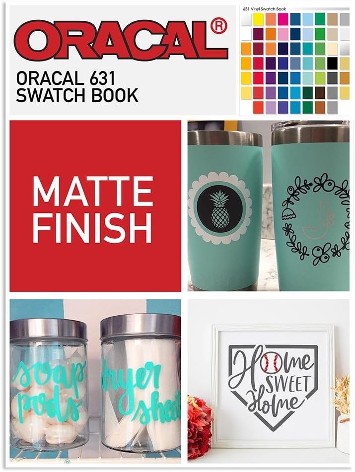 Amazon.com: Custom Oracal 631 Swatch Book with Samples of Each Color ...