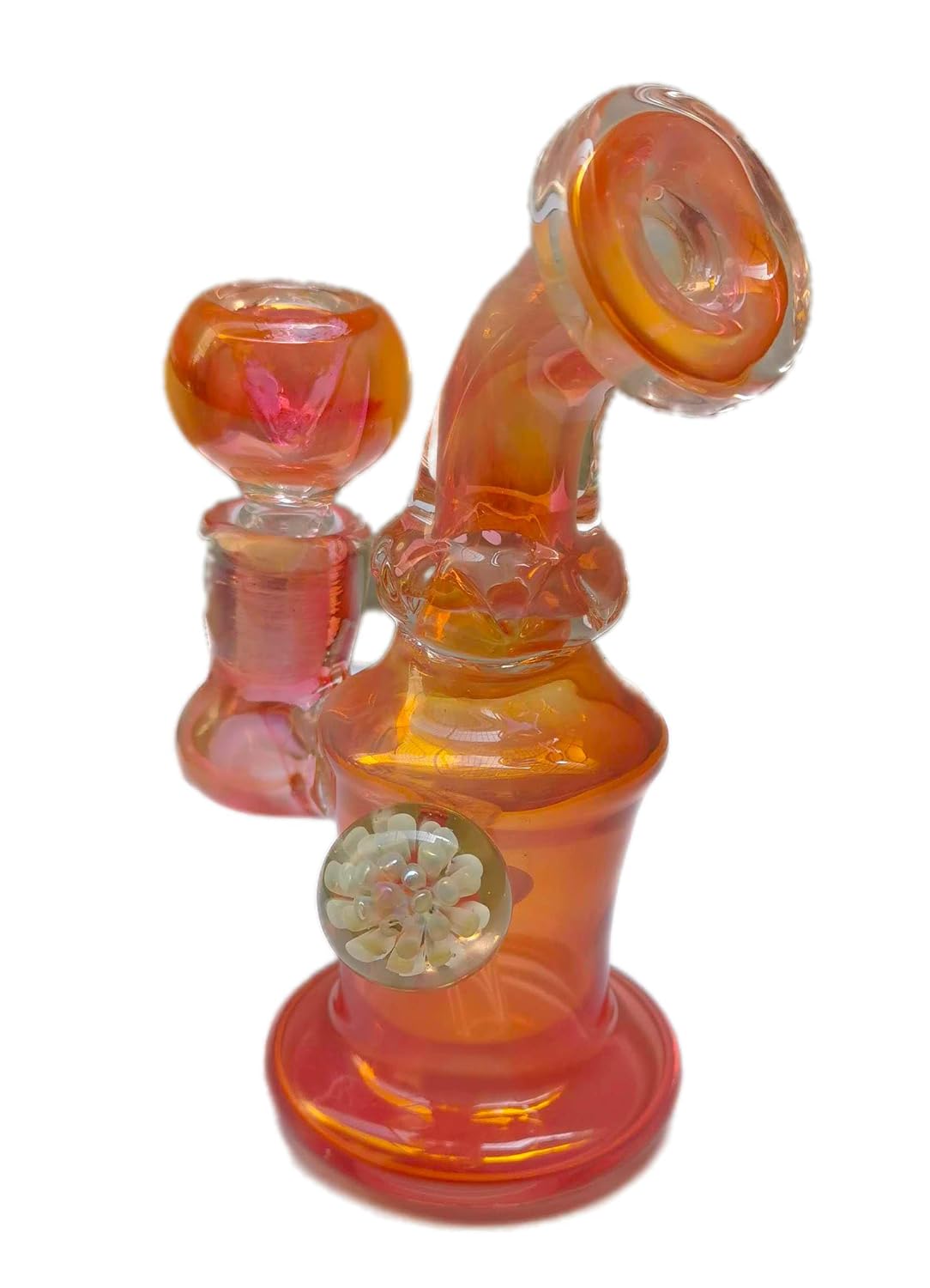 Buy LeafGlass 7 inch Handheld Glass Bong Waterpipe with Bow for Smoking ...