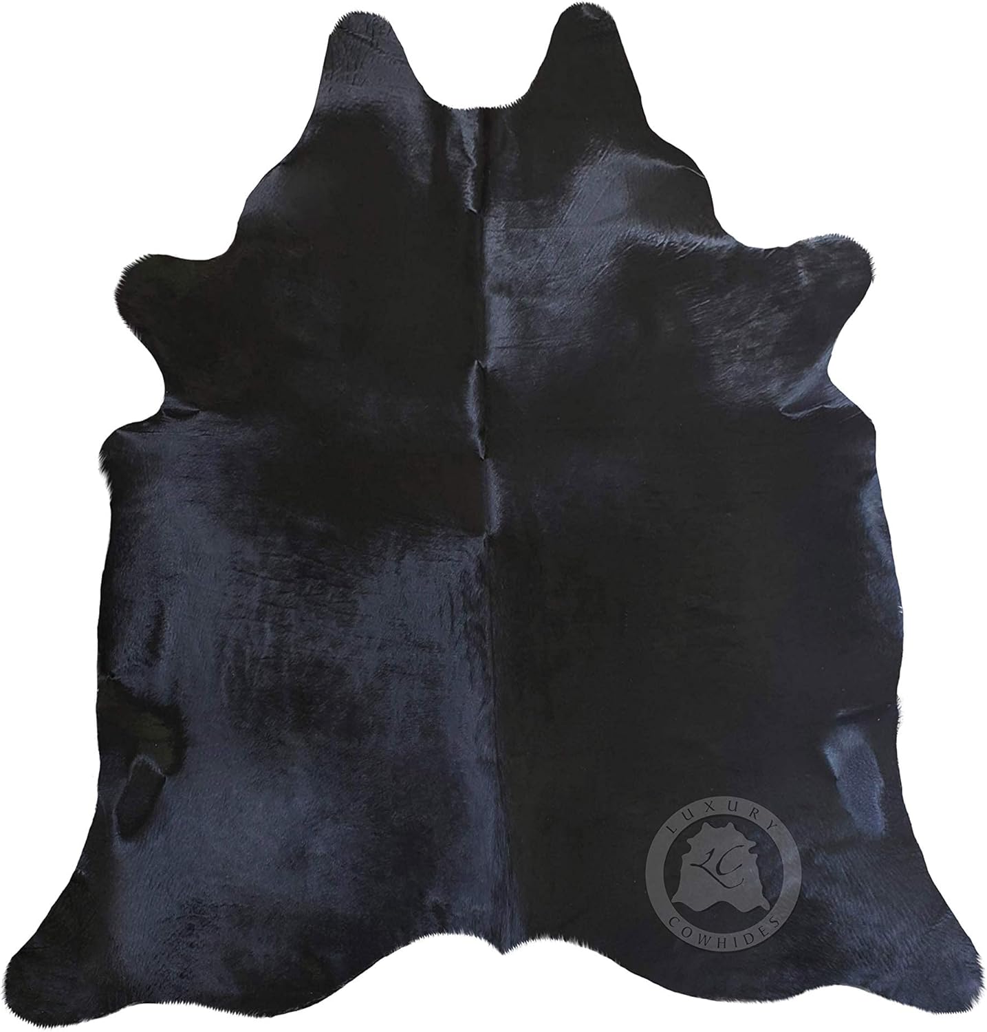 Amazon.com: Sunshine Cowhides 100% Genuine Black Cowhide Rug ...