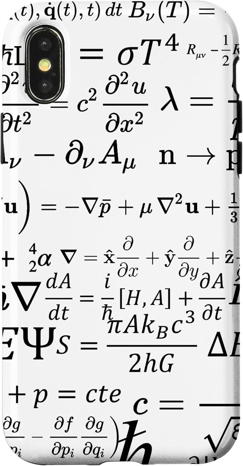 Amazon.com: iPhone X/XS Physics equations and diagrams, fields of ...