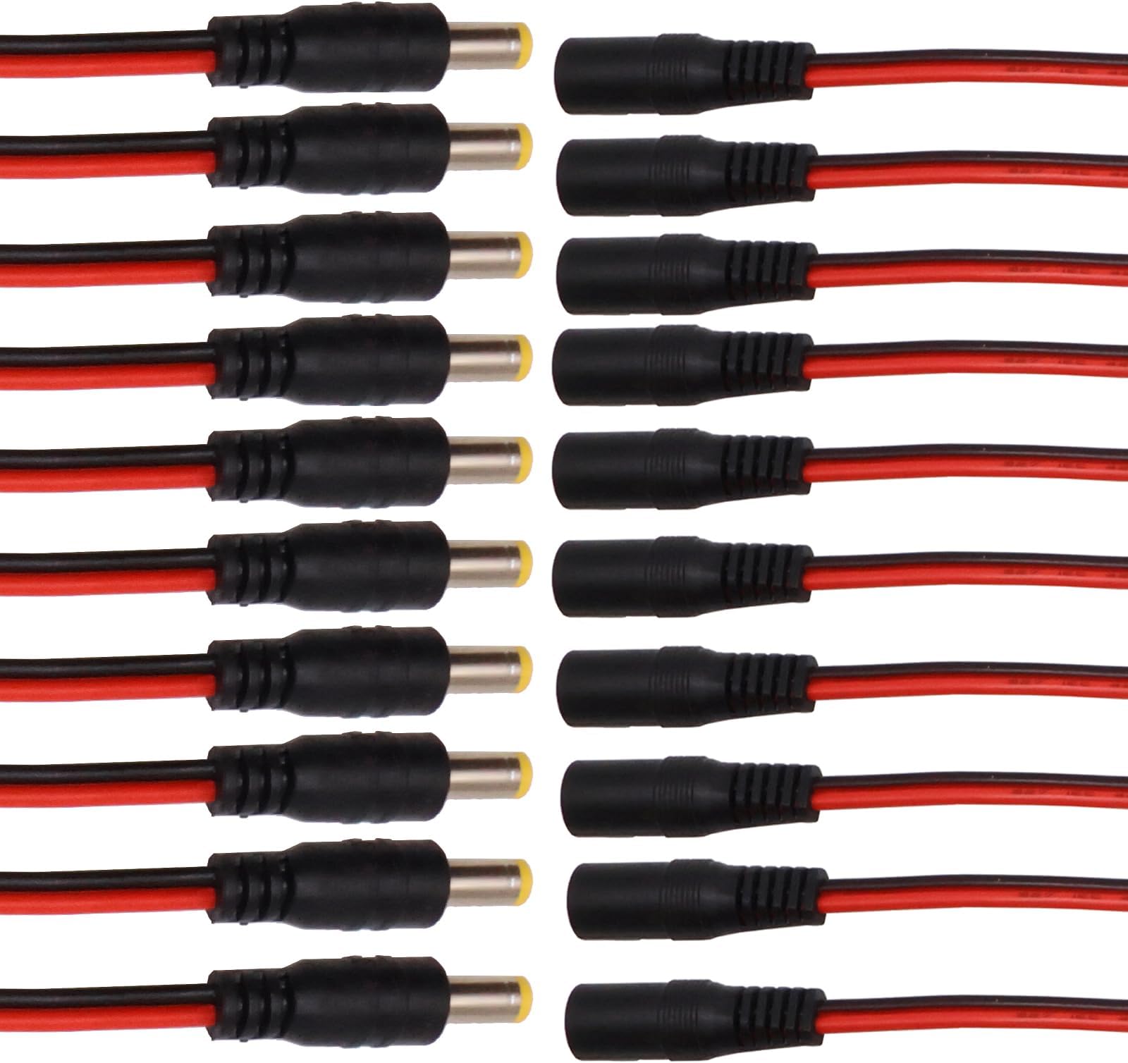 Amazon.com: DC Power Pigtail Wire 18AWG, DC Power Cable 12V 5A, 10 ...