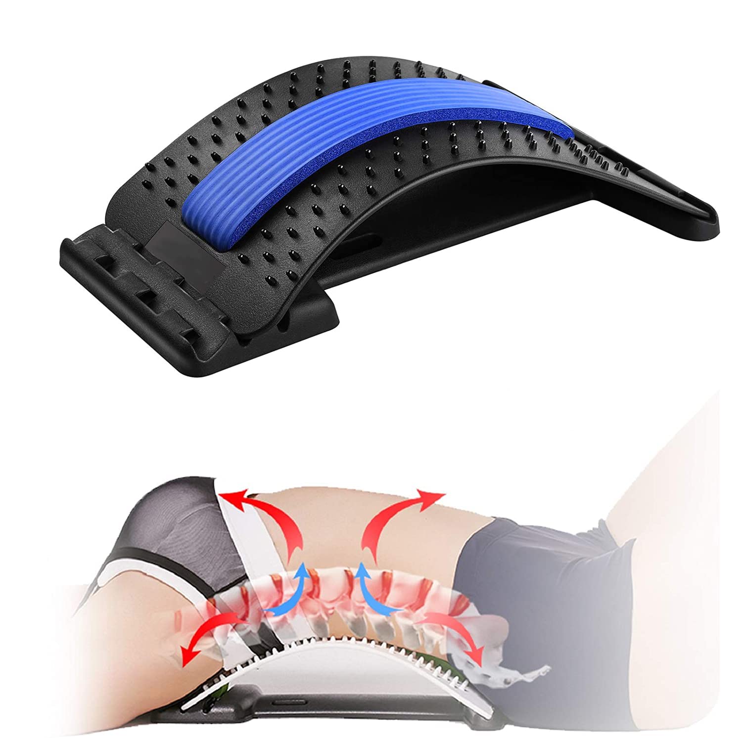Buy Back Stretcher, Multi-Level Back Massager Lower Back Pain Device ...
