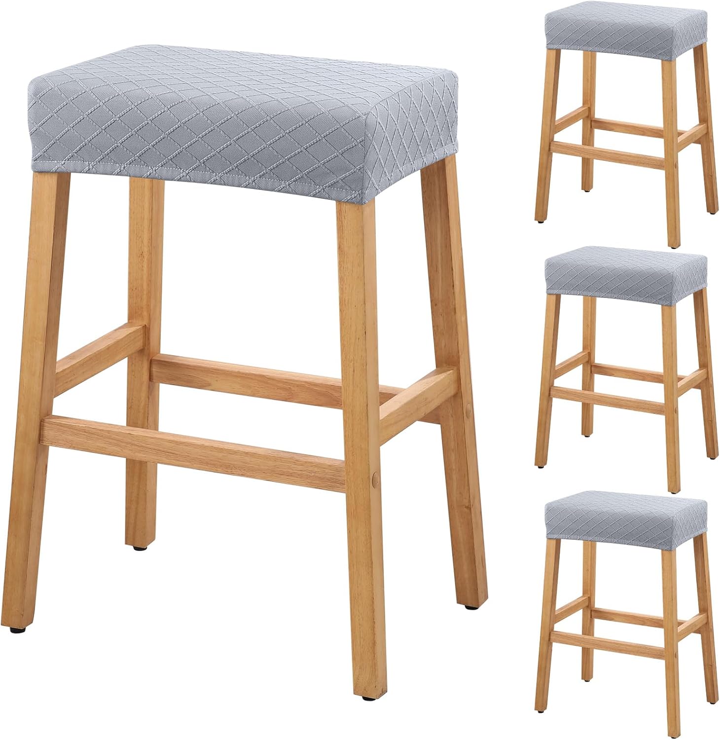 Amazon.com: YISUN Stool Covers Rectangle - 4 Pack Stretch Waterproof ...