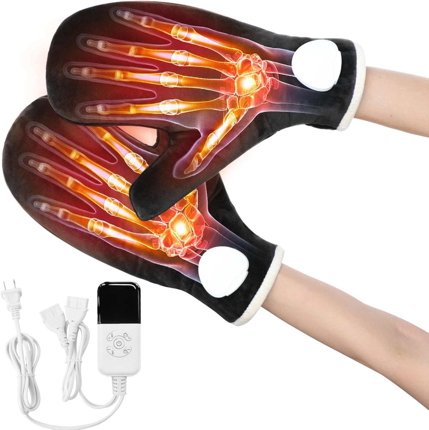 Amazon.com: Varku 1 Pair Heating Gloves, Electric Heated Mittens ...