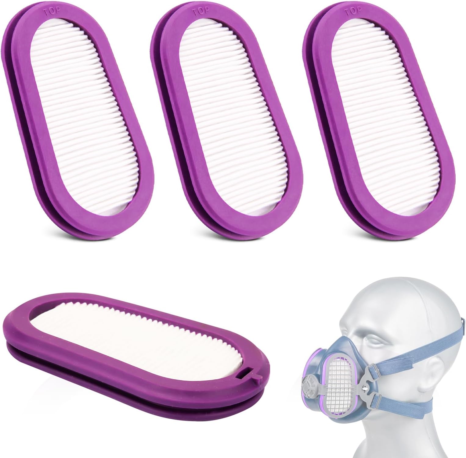 Amazon.com: P100 Welding Respirator Filter for GVS Elipse Miller Half ...