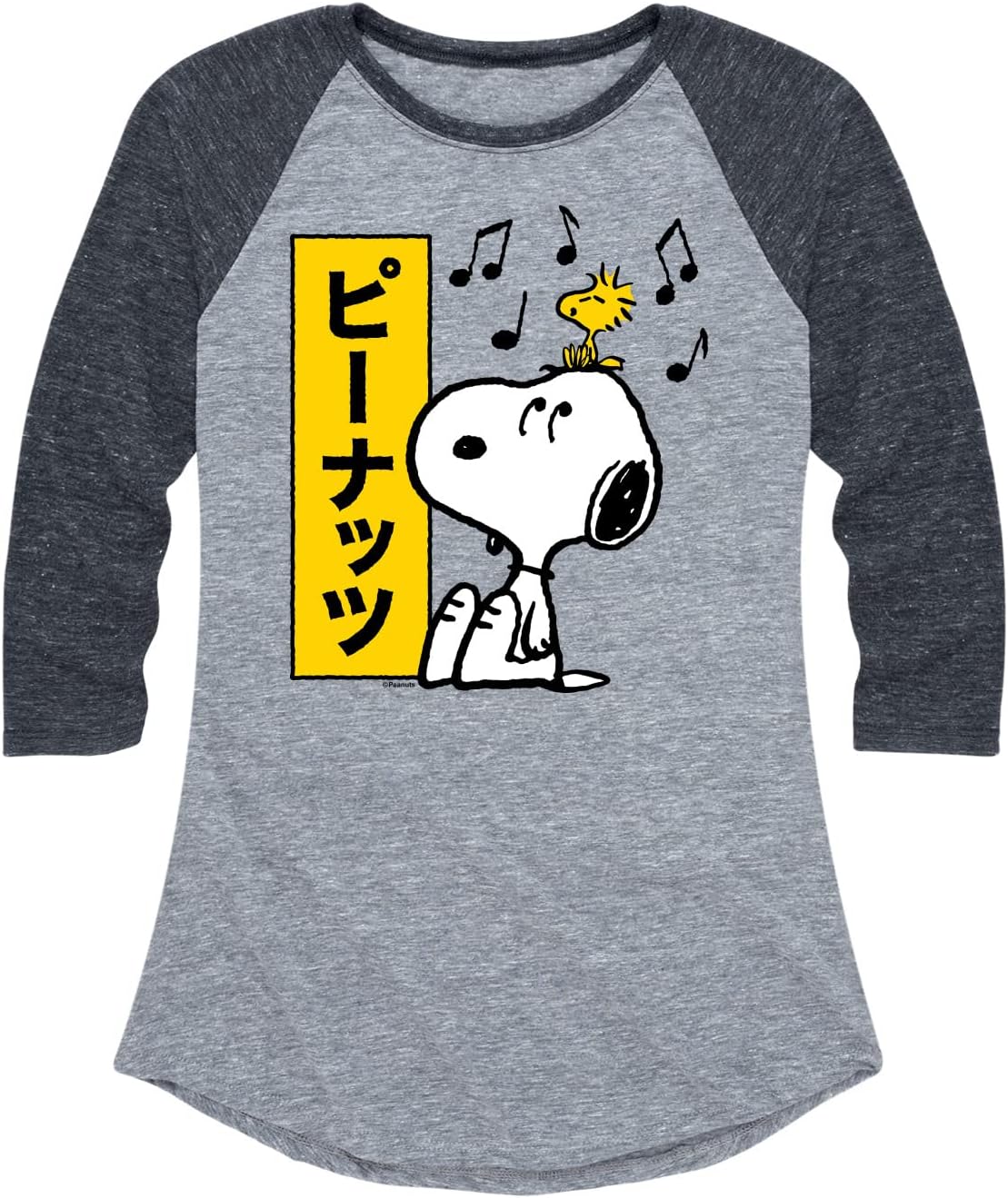HYBRID APPAREL - Peanuts - Snoopy and Woodstock - Women's Raglan ...