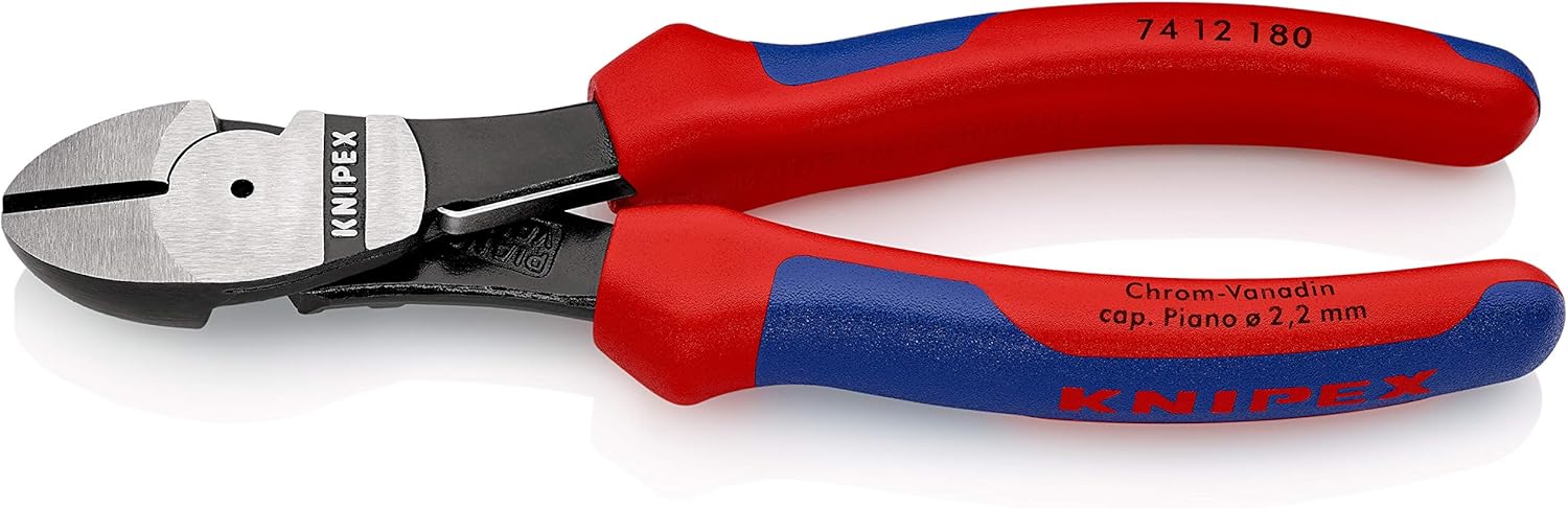 Knipex 74 12 180 – high leverage diagonal cutters for a 20% energy ...