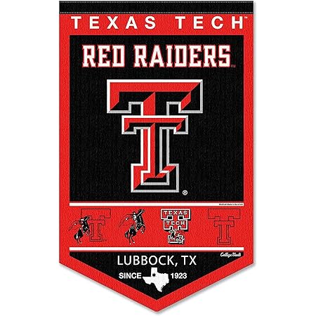 Amazon.com : Texas Tech Red Raiders Heritage History Banner Pennant ...