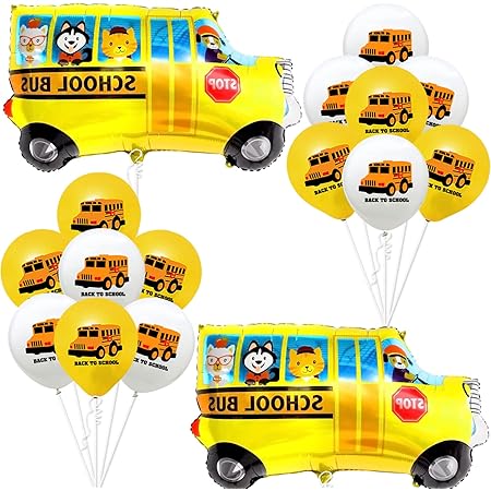 Amazon.com: Car Balloons School Bus Fire Truck Train Ambulance Police ...