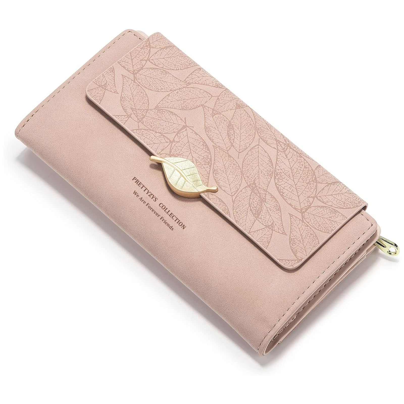 Cartera de piel de mujer moderna，Cartera Grande, Delgada y Larga con ...