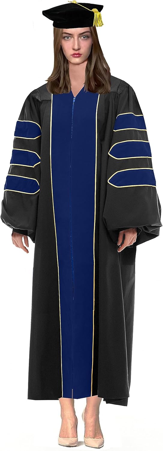 Amazon.com: MyGradDay Unisex Deluxe Doctoral Tam Gown for Faculty ...