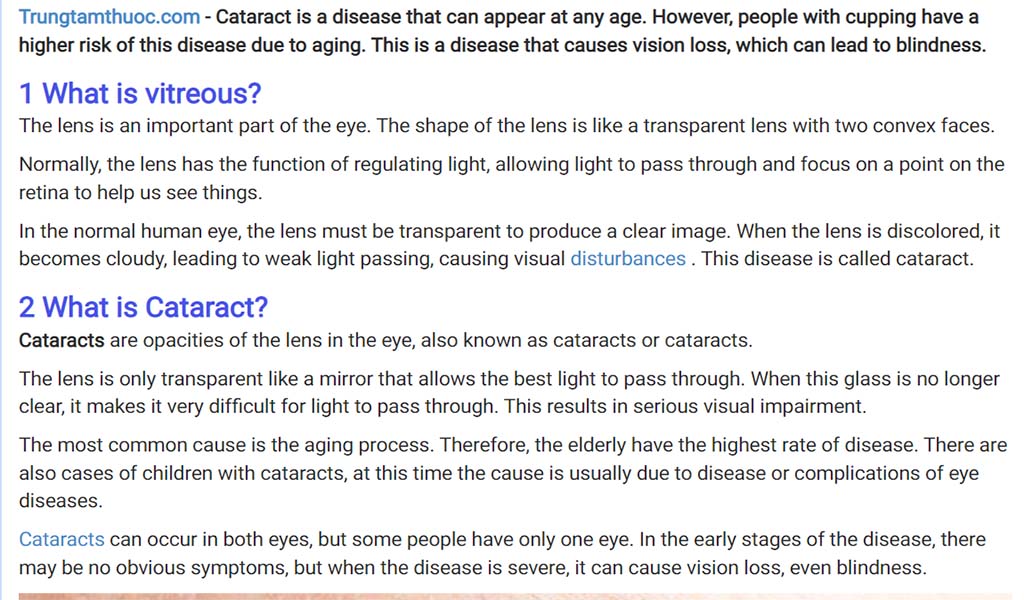 Cataracts: Causes, Symptoms And Treatment - Aplicativo na Amazon Appstore