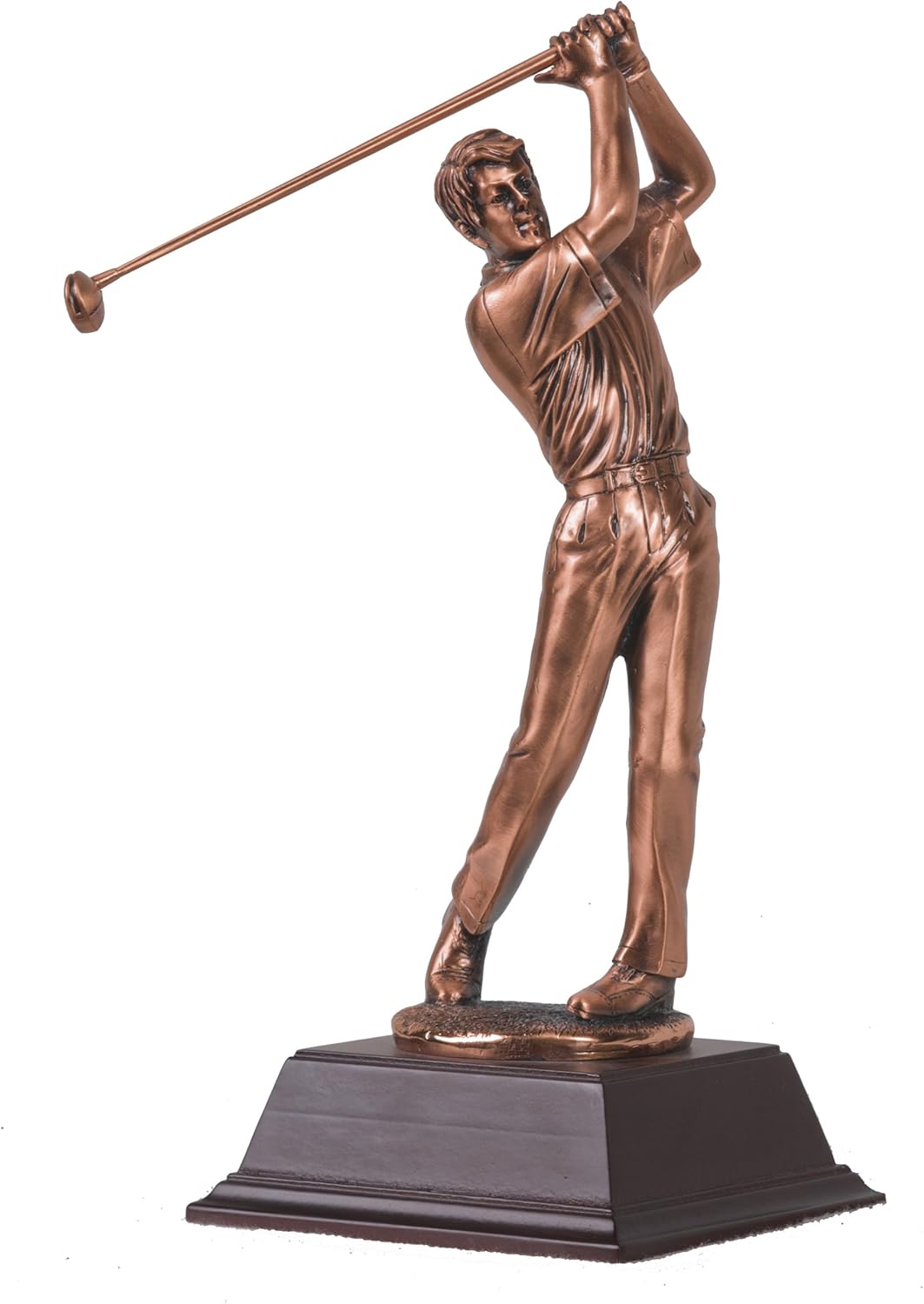 Amazon.com: 15" Copper Male Golfer Figurine : Home & Kitchen