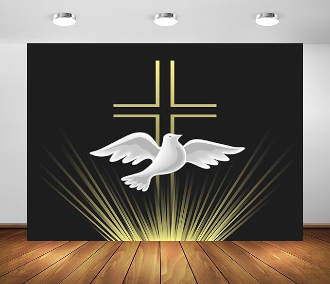 Amazon.com : BELECO 7x5ft Fabric Pentecost Backdrop Pentecost Sunday ...