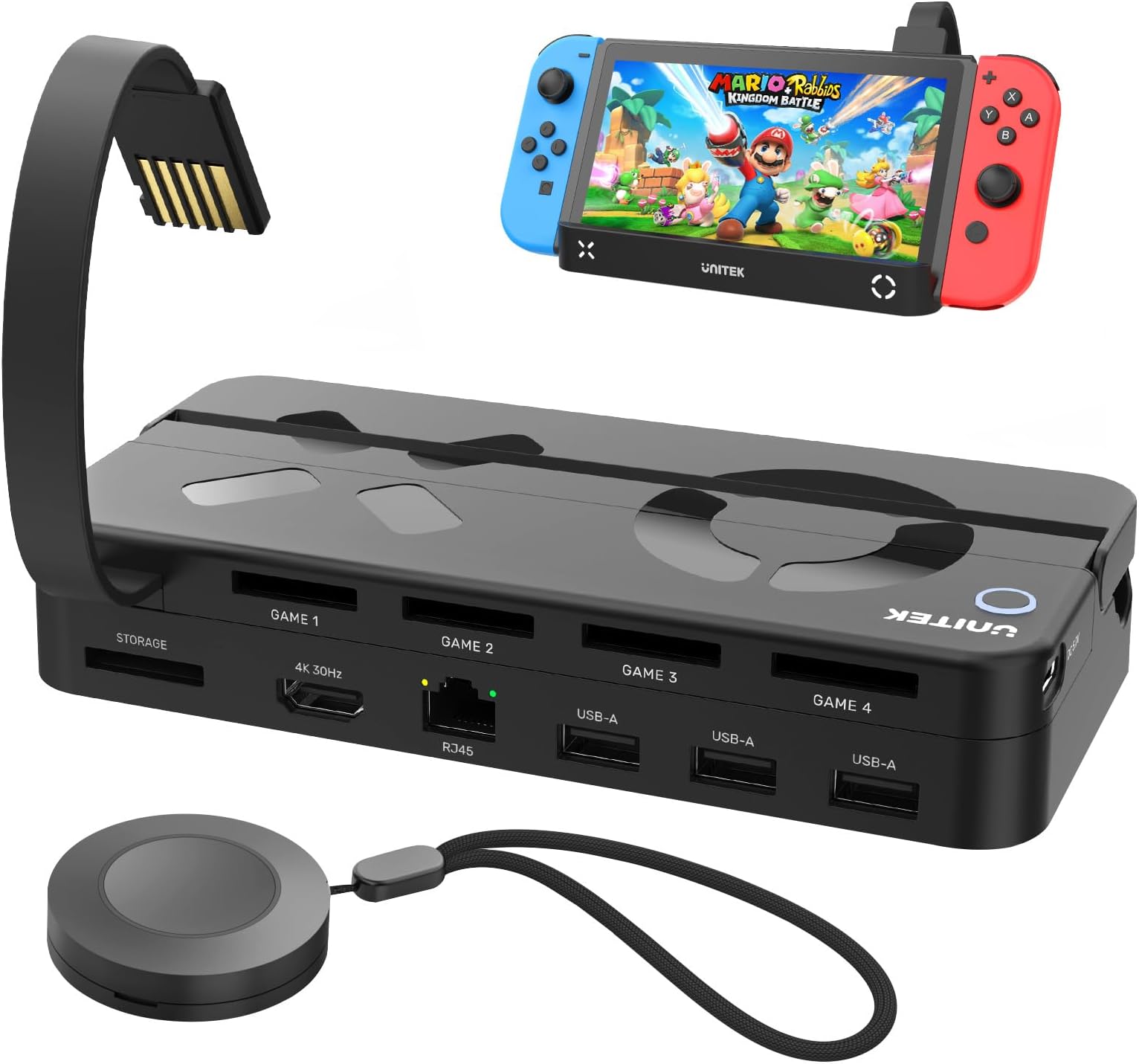 Amazon.com: Unitek Nintendo Switch Dock Station with Game Card Reader ...