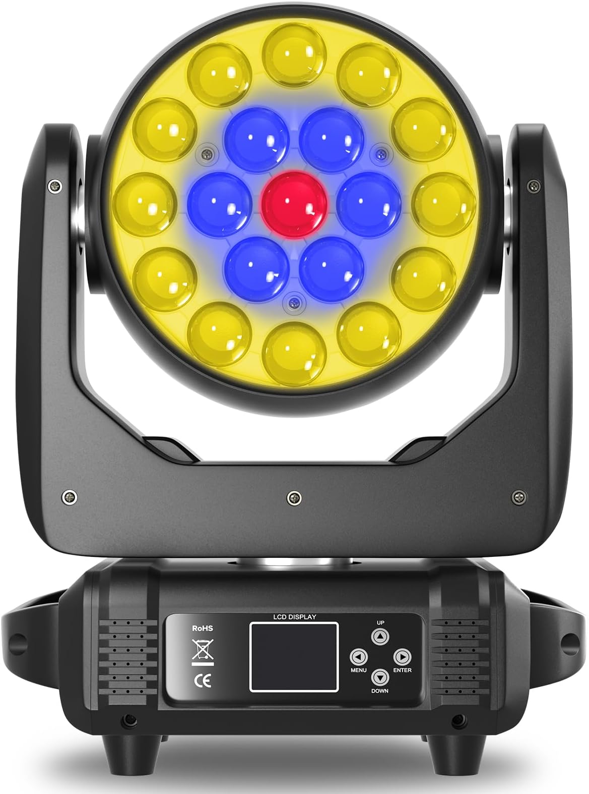 Amazon.com: Boulder 19x15W Zoom Beam Wash Moving Head Light for Stage ...