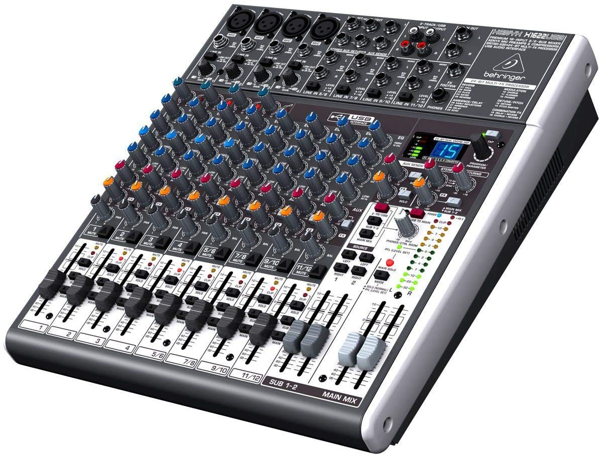 Behringer Xenyx X1622USB Premium 16-Input 2/2-Bus Mixer with USB/Audio ...