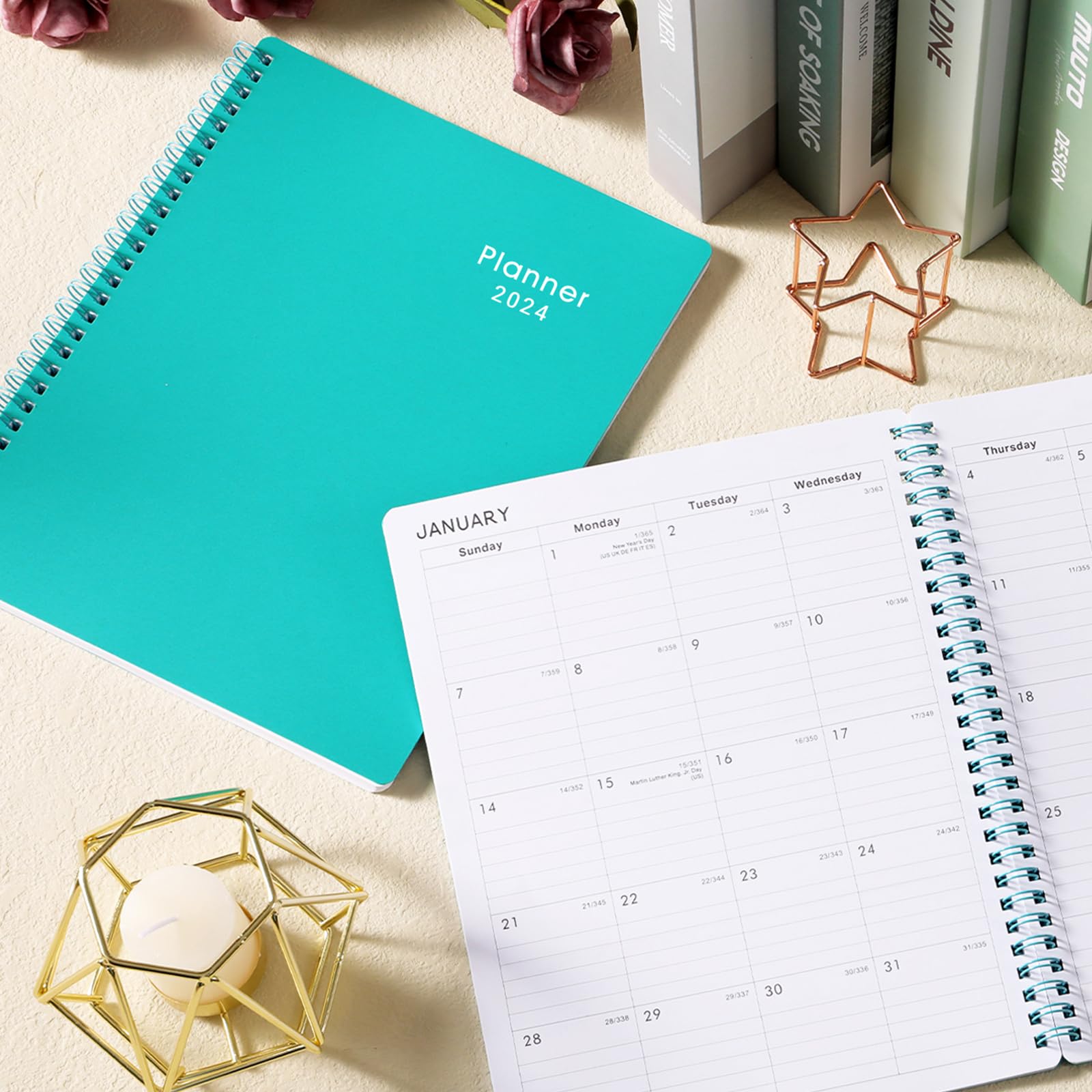 Snapklik.com : 2024 Planner - Weekly And Monthly Planner 2024, January ...