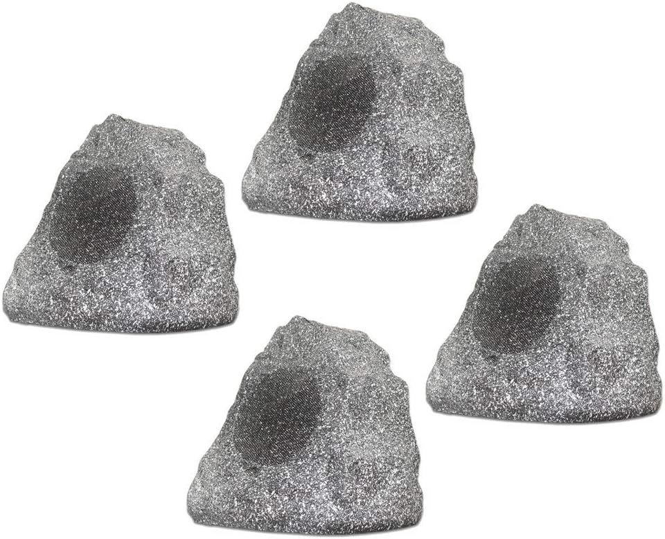 Amazon.com: STUDIOFINIX 8" Outdoor Rock Bluetooth Speakers Waterproof ...