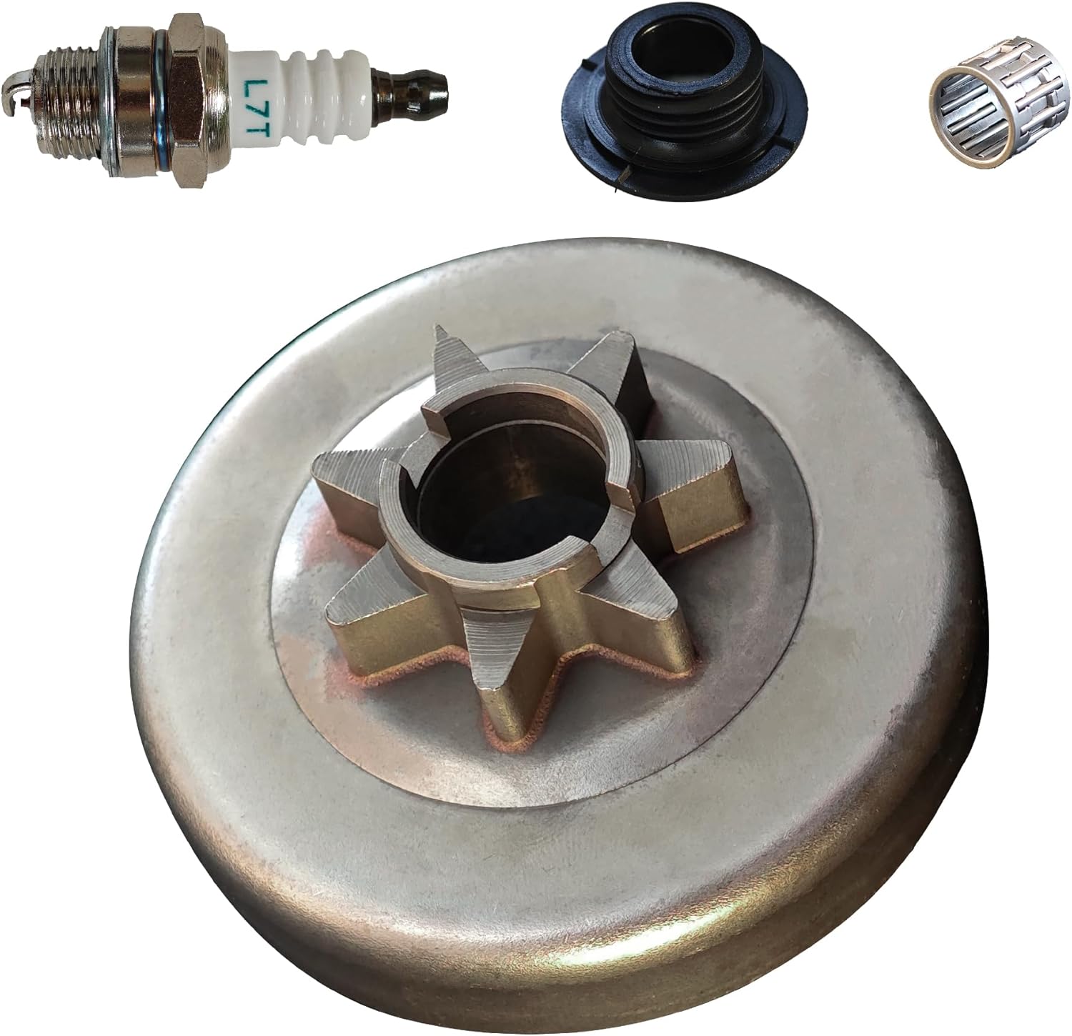 Amazon.com: Clutch Drum Sprocket kit .325 7T Worm Gear Needle Bearing ...