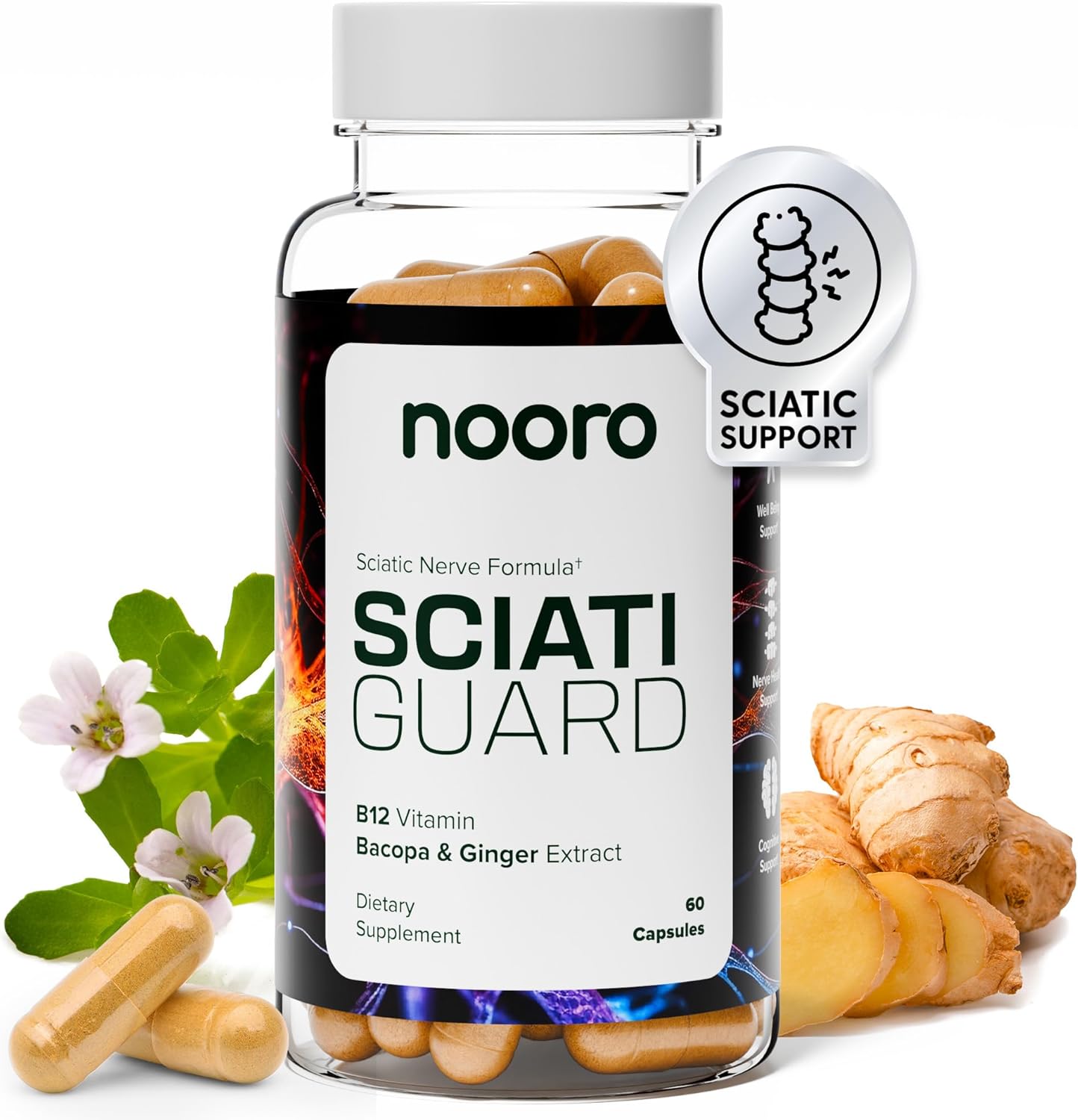 Amazon.com: nooro SciatiGuard Sciatica Supplement – Sciatic Nerve ...