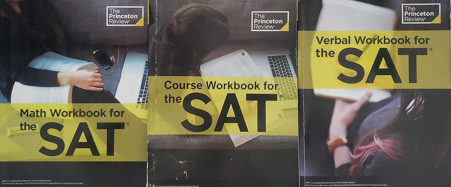 Buy The Princeton Review SAT books set of 3: Course workbook, Math and ...