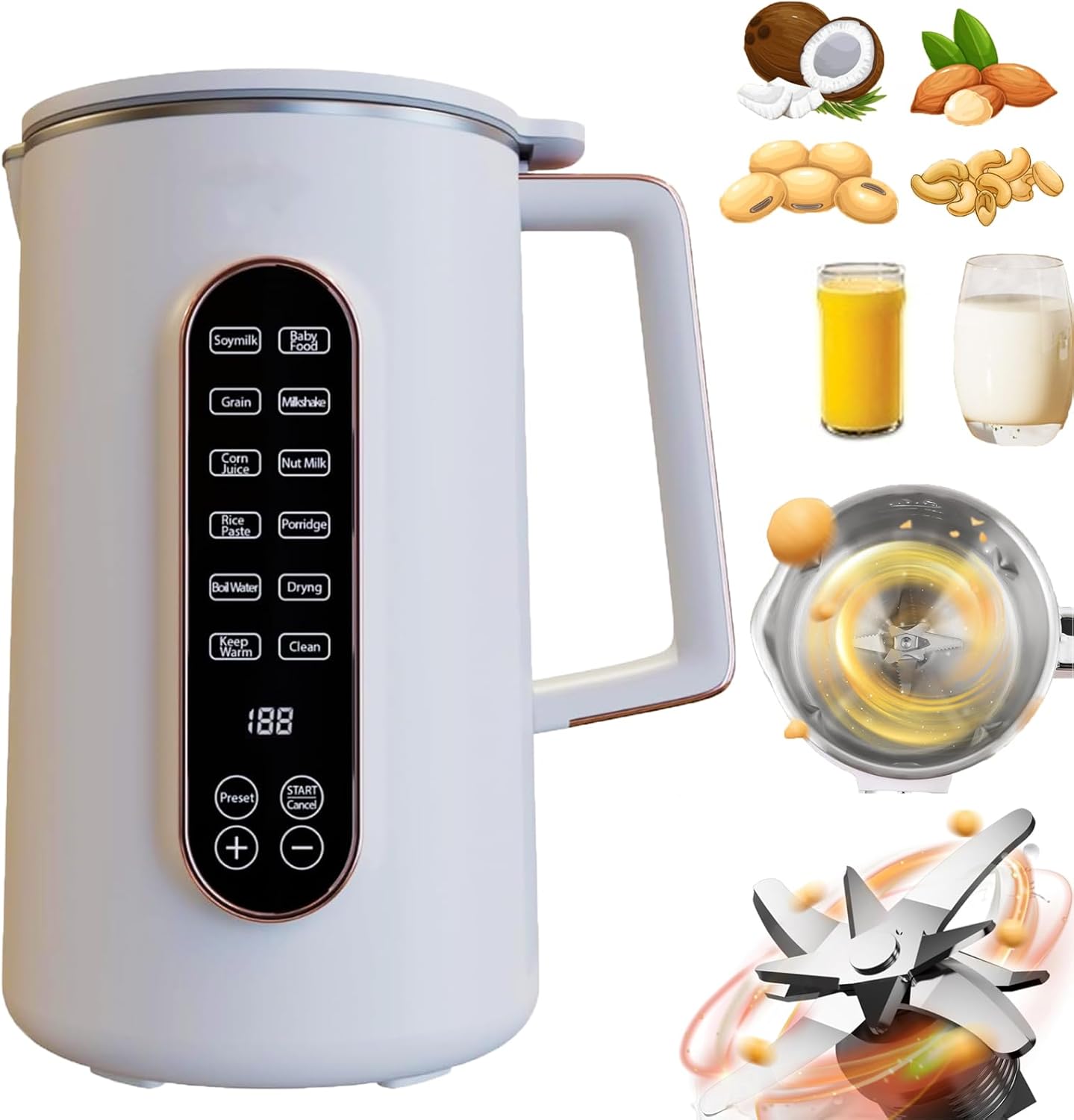 Mylk Machine à lait de noix Mylk, 935,5 g, machine à lait de soja ...