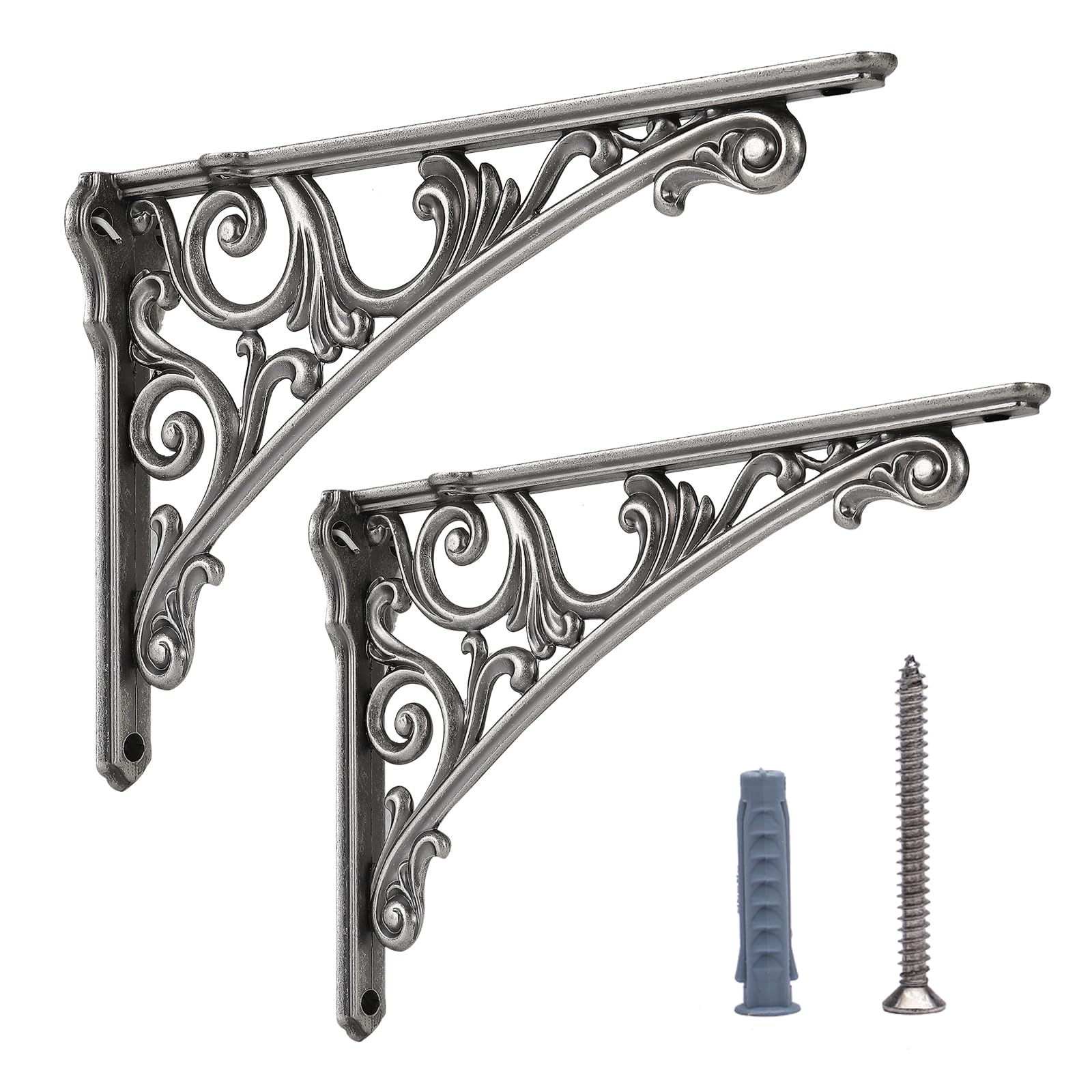 Snapklik.com : 10 Inch Shelf Brackets 2 Pack Heavy Duty Wall Bracket ...
