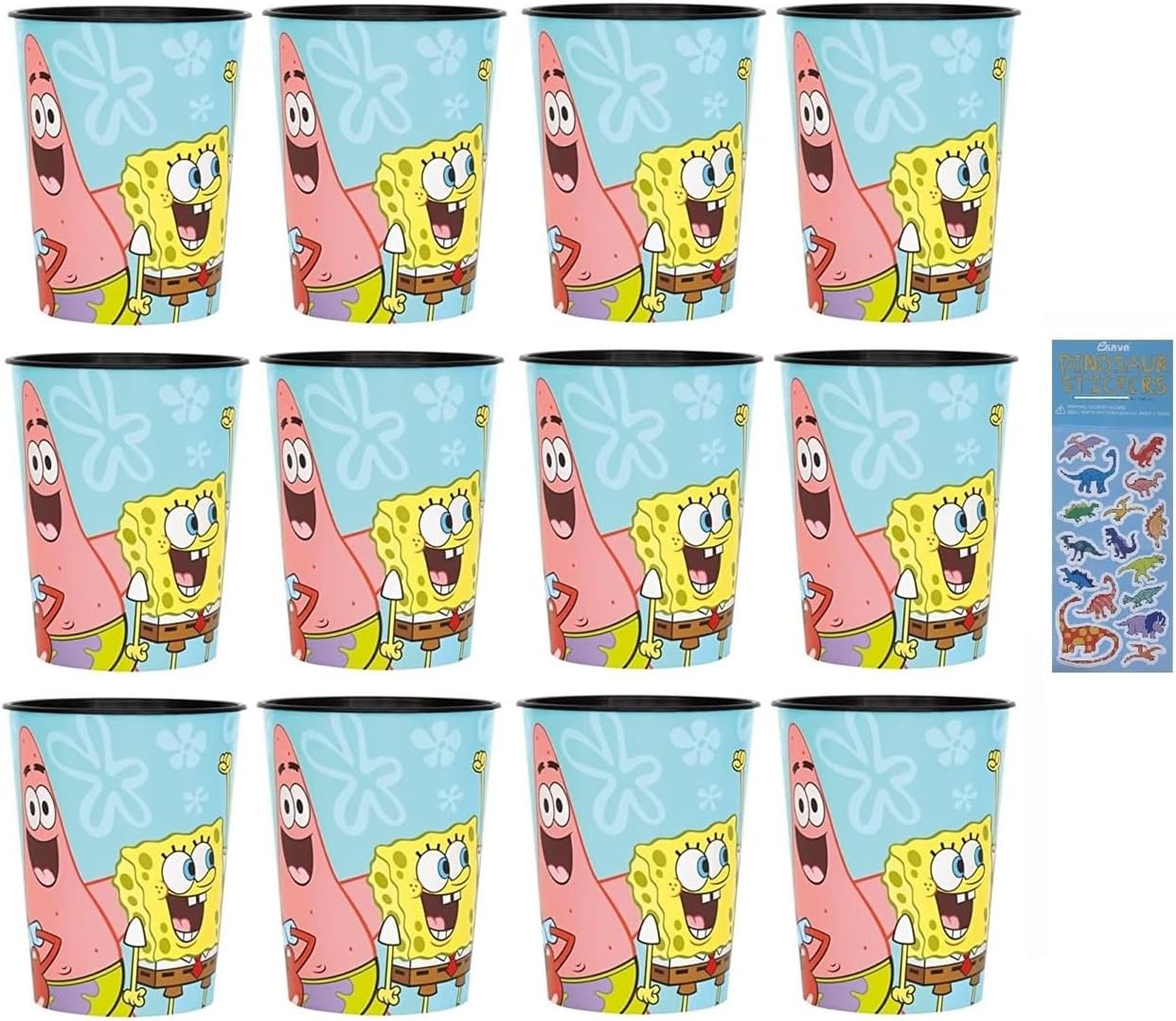 Amazon.com: Amscan Spongebob SquarePants Birthday Party Supplies Bundle ...