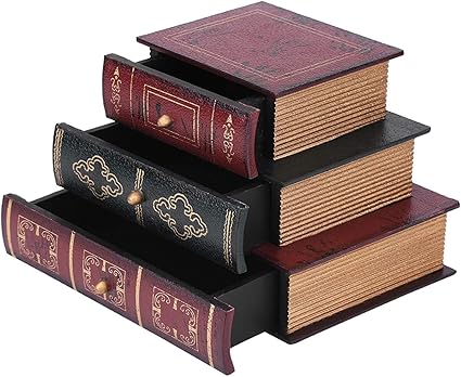 Amazon.com: Fake Book Box Storage Decorative Book Storage Box Vintage ...